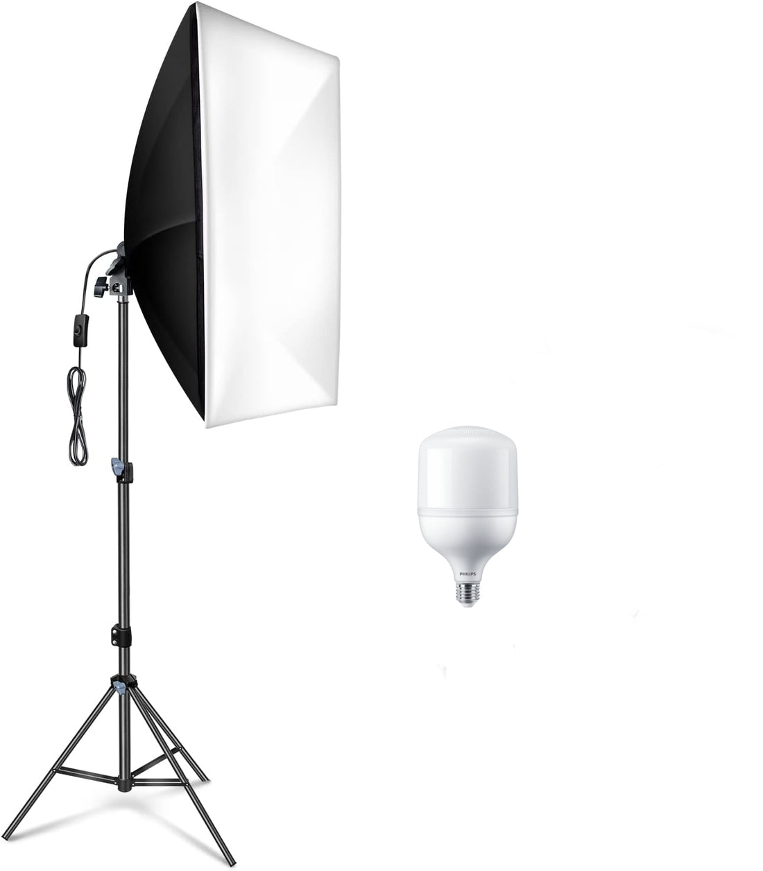 Professional Softbox Lighting Kit Reflector 185W for Studio Photograph ...