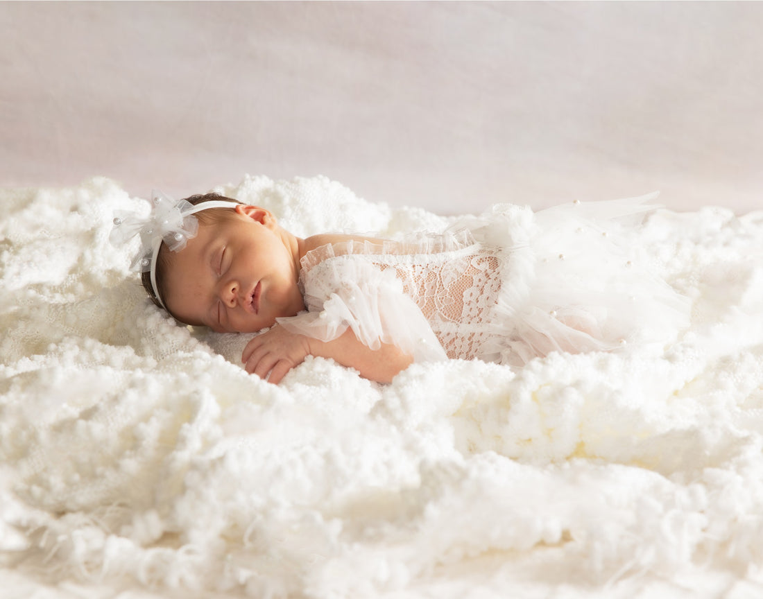 Abstract Texture Cream Photography Backdrop Designed by Beth Hrachovin