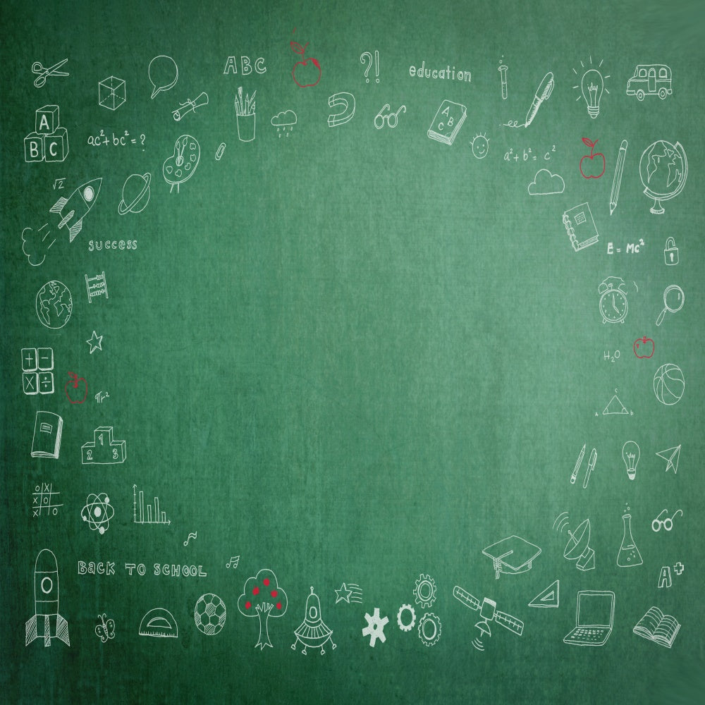 Back to School Science Chalkboard Photography Backdrop BRP7-17 – Dbackdrop