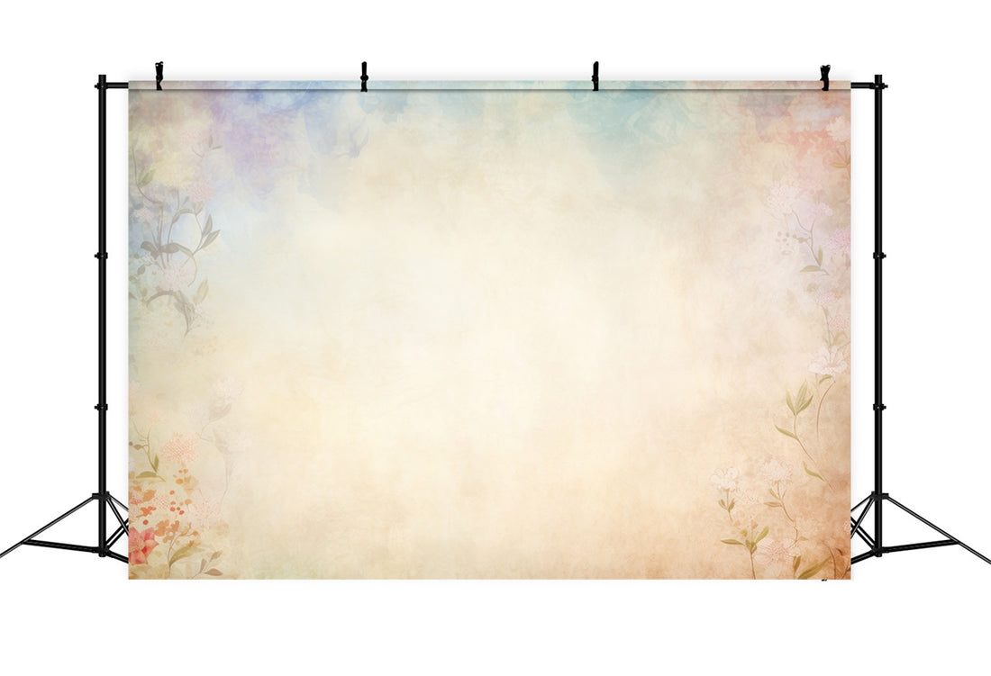 Portrait Studio Backdrop Beige Flower Wall Backdrop BRP11-637