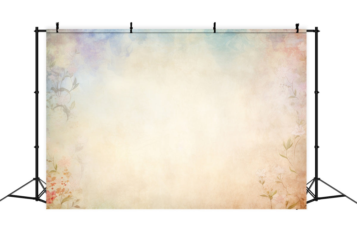 Portrait Studio Backdrop Beige Flower Wall Backdrop BRP11-637