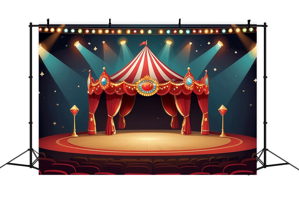 Circus Backdrops Stage Carnival Tent Starry Backdrop BRP1-175