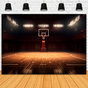 Basketball Photography Backdrops Classic Indoor Court Backdrop BRP1-32
