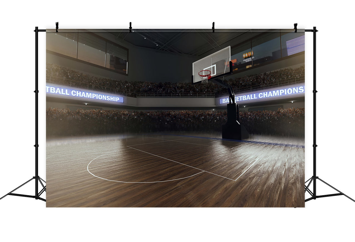 Basketball Photo Backdrop Lively Stadium Hoop Backdrop BRP1-324