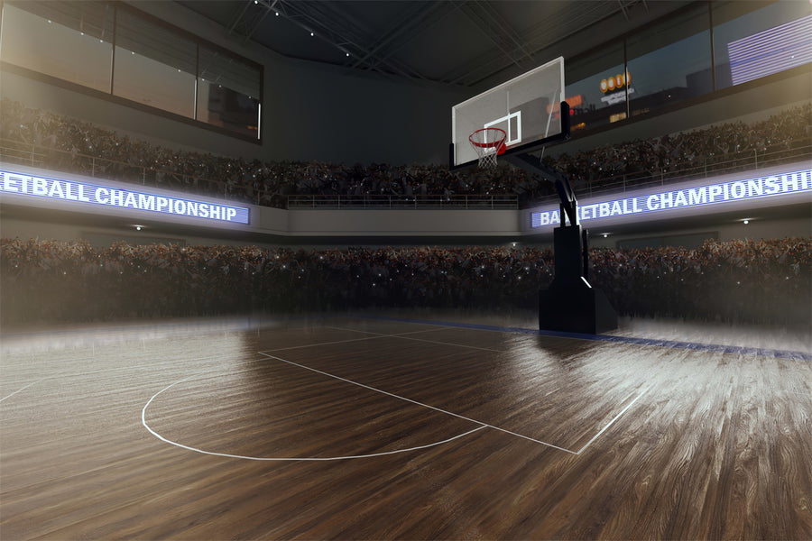 Basketball Photo Backdrop Lively Stadium Hoop Backdrop BRP1-324