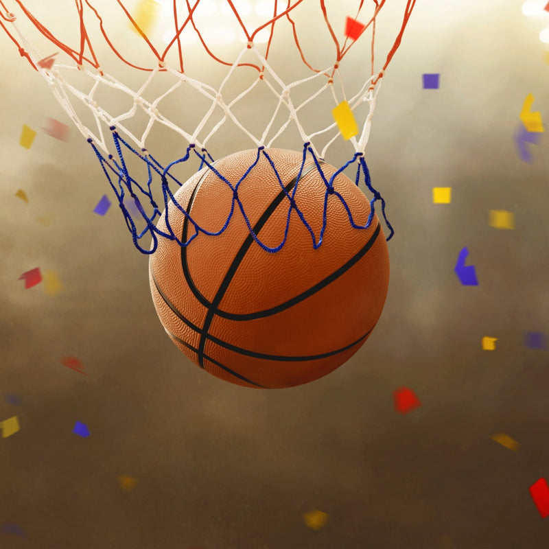 Basketball Photography Backdrop Sports Fest Confetti Backdrop BRP1-328