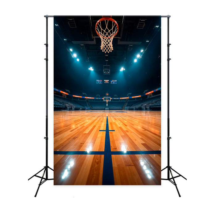 Basketball Court Backdrop Game Night Professional Backdrop BRP1-333