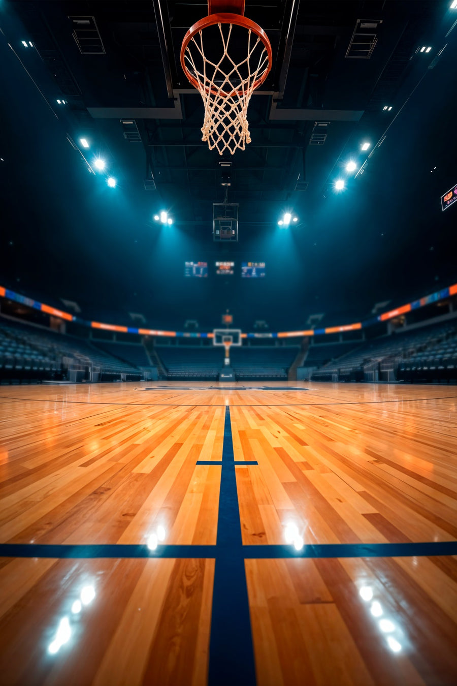 Basketball Court Backdrop Game Night Professional Backdrop BRP1-333