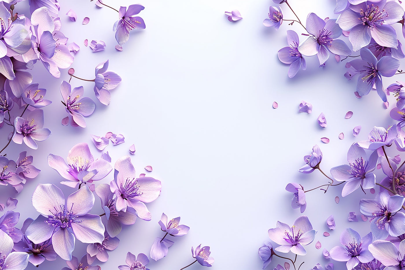 Flower Backdrop Photography Light Lavender Minimalist Backdrop BRP1-37