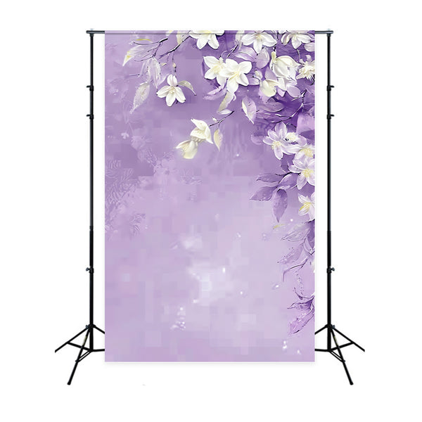 Floral Backdrop Photography Delicate Lavender Elegance Backdrop BRP1-3