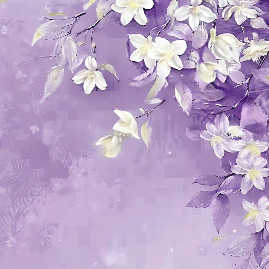 Floral Backdrop Photography Delicate Lavender Elegance Backdrop BRP1-3