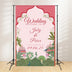 Custom Wedding Photo Booth Backdrop Floral Love Story Backdrop BRP1-42