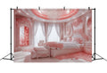 Boudoir Photography Backdrops Pink Rose Crystal Lighting Bedroom Backd
