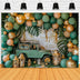 Jungle Adventure Tropical Balloon Boho Backdrop BRP10-104