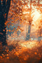 Fall Season Backdrop Sunbeam Trees Photo Backdrop BRP10-265