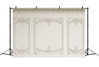 Retro Photo Backdrop Nostalgic Cream Wall Backdrop BRP10-270