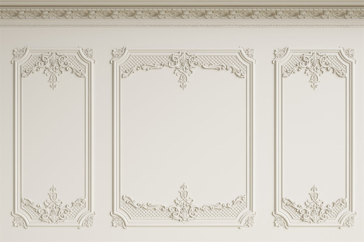 Retro Photo Backdrop Nostalgic Cream Wall Backdrop BRP10-270 – Dbackdrop