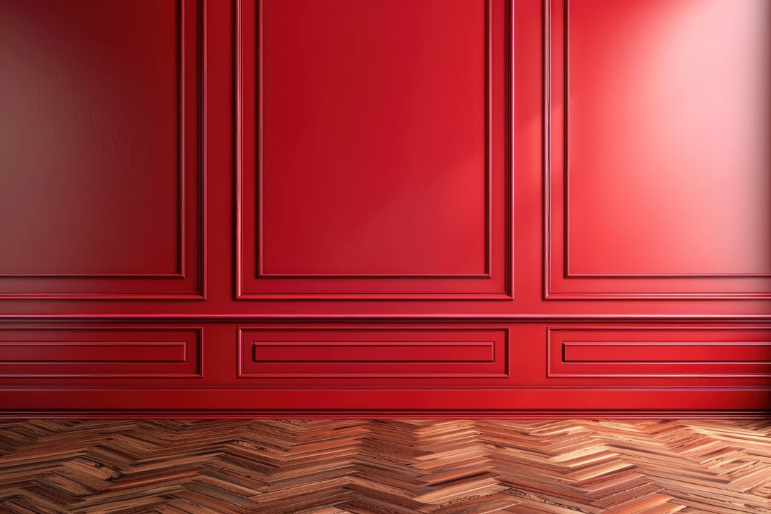 Retro Style Backgrounds Classic Vintage Red Wall Backdrop BRP10-278