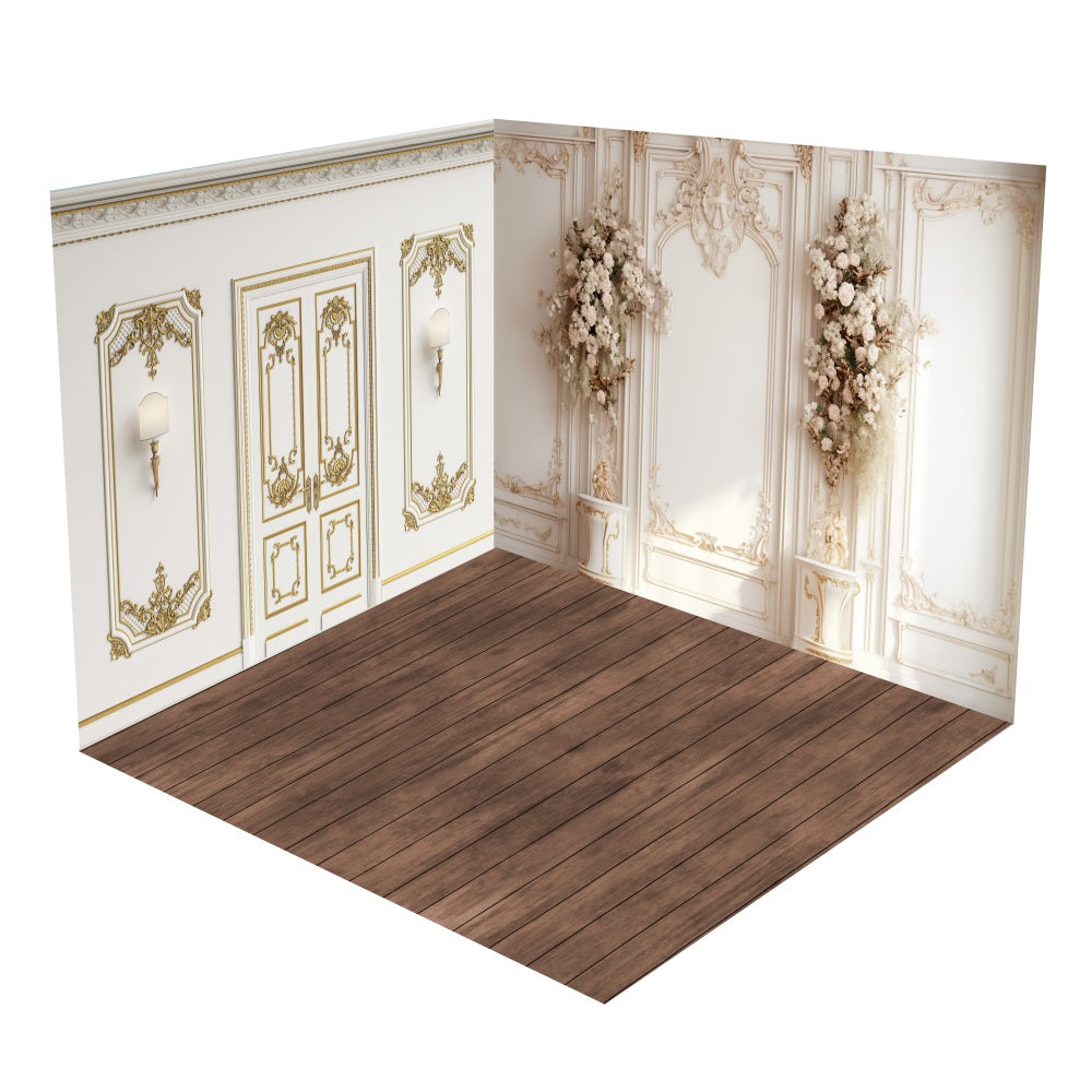 Retro Classic Door Ornate Wall Backdrop Room Set BRP10-430 – Dbackdrop