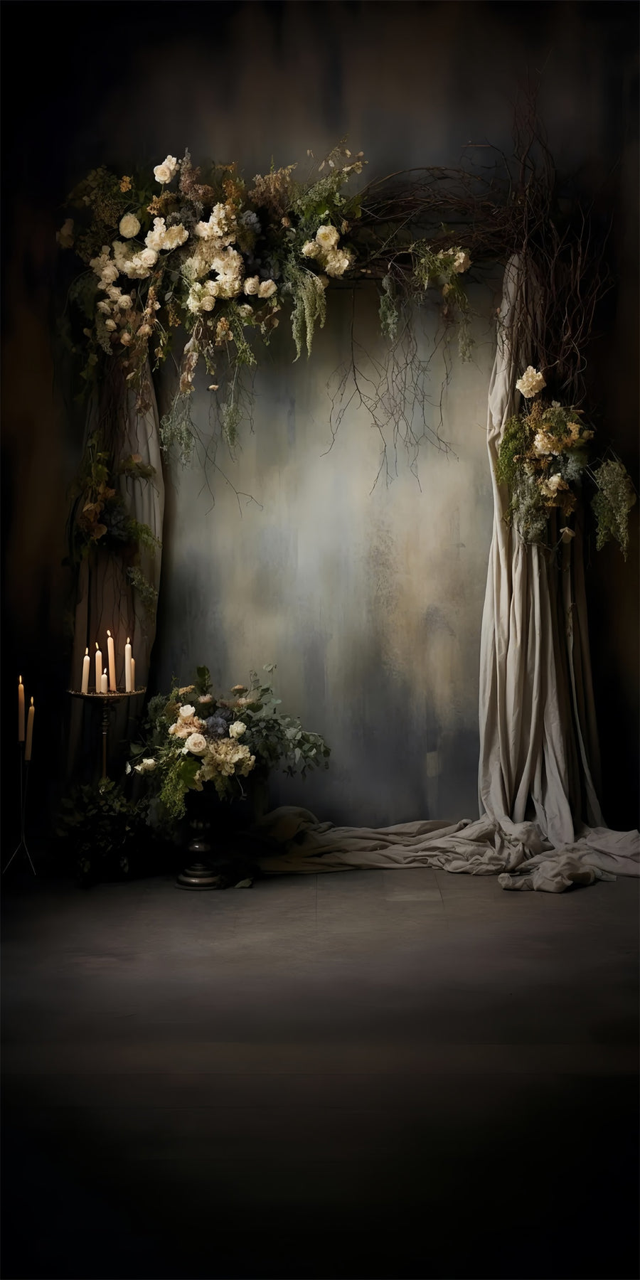 Floral Fine Art Sweep Photography Backdrop BRP10-550