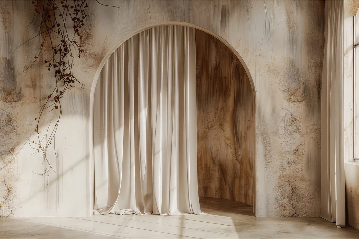 Boho Backdrops Ideas Arch Draped Curtain Backdrop BRP10-604 – Dbackdrop