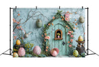 Easter Party Backdrop Egg House Spring Backdrop BRP11-358