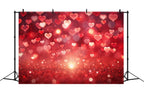 Valentine's Photo Backdrop Glitter Glow Heart Backdrop BRP11-453