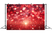 Valentine's Photo Backdrop Glitter Glow Heart Backdrop BRP11-453