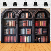 Vintage Backdrop Library Decor Book Shelves Backdrop BRP11-572