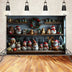 Photography Christmas Backdrops Santa's Workshop Snowy Friends Backdro