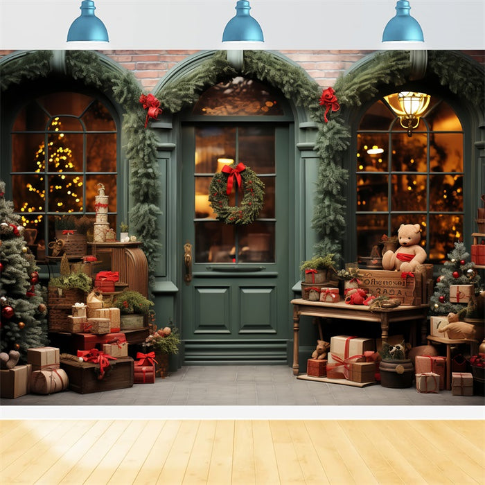 Christmas Pictures Backdrops Santa's Workshop Holiday Showcase Backdro