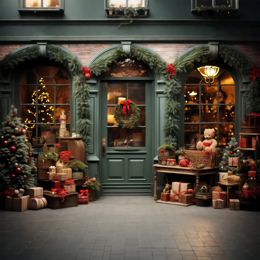 Christmas Pictures Backdrops Santa's Workshop Holiday Showcase Backdro