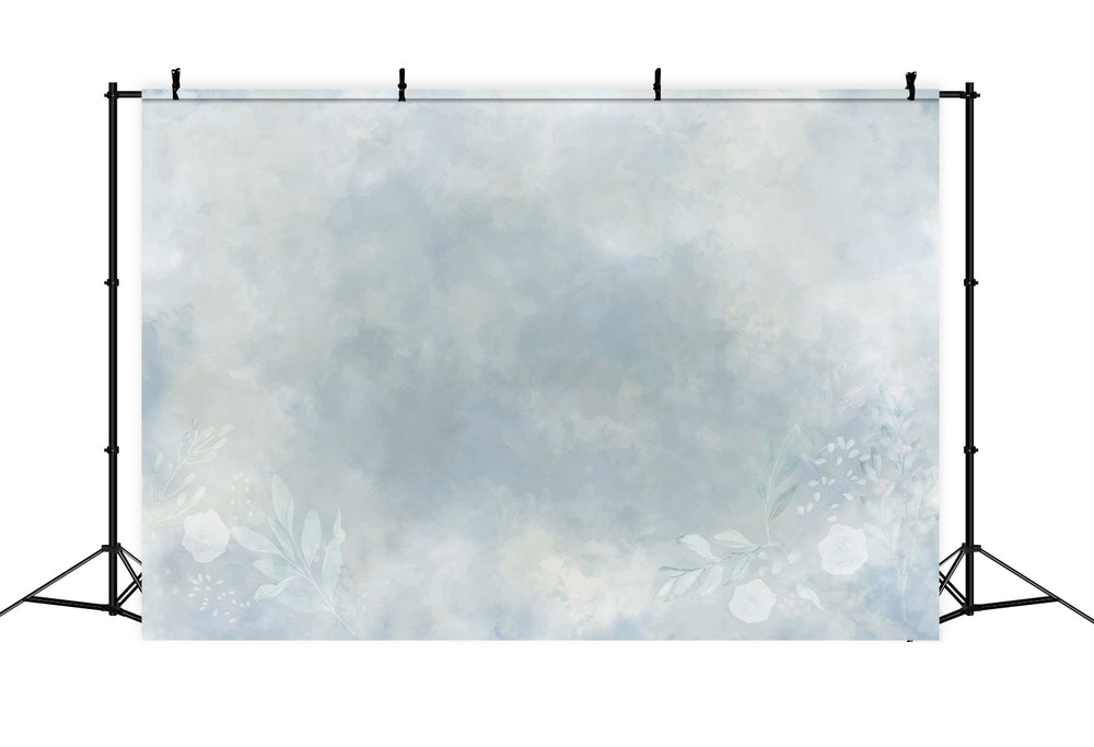Backdrop Maternity Background Art Blue Flower Wall Backdrop BRP12-19