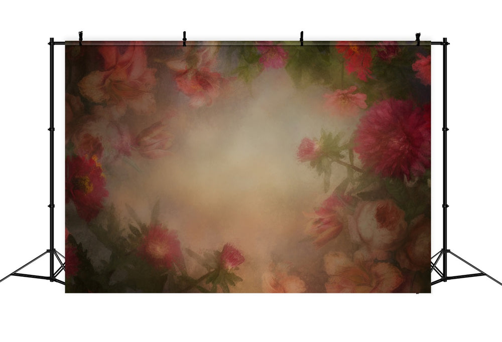 Backdrop Maternity Background Romantic Red Blossom Art Backdrop BRP12-