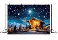 Nativity Backdrop Scene Bethlehem Star Manger Backdrop BRP12-438