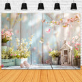 Spring Backdrops Ideas Butterfly Dance Floral Garden Backdrop BRP12-46
