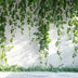 Floral Photo Backdrops Green Hanging Ivy Wall Backdrop BRP12-567
