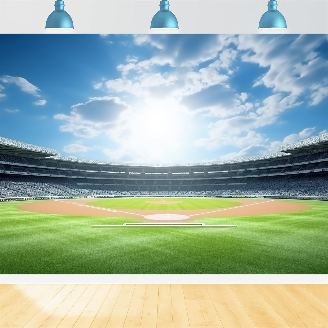 Sports Photo Backdrop Baseball Court Event Backdrop BRP12-586