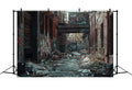 Architecture Backdrop Graffiti Alley Trash Scattered Backdrop BRP12-66