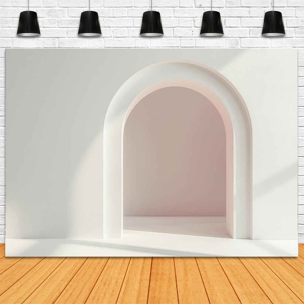 Architecture Backdrop Pastel Minimalist Archway Scene Backdrop BRP12-6