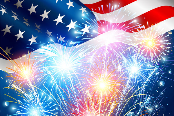 American Flag Backdrop Photography Fireworks Celebration Backdrop BRP1