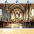 Backdrop For Church Sacred Atmosphere Sunlit Interior Backdrop BRP12-7