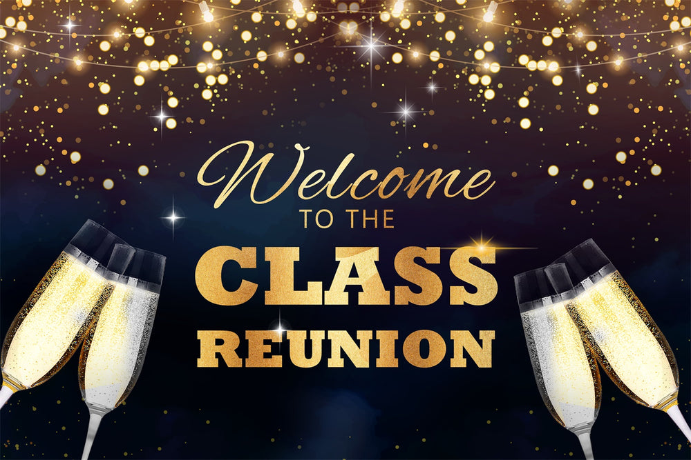 Class Reunion Backdrop – School Reunion Party Photo Decor