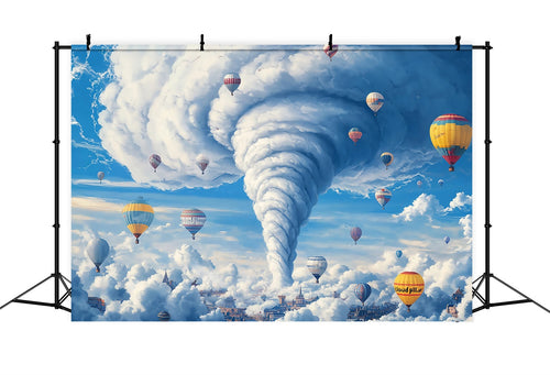 Cloudy Sky Backdrop Balloon Whirlwind Fantasy Backdrop BRP57-209