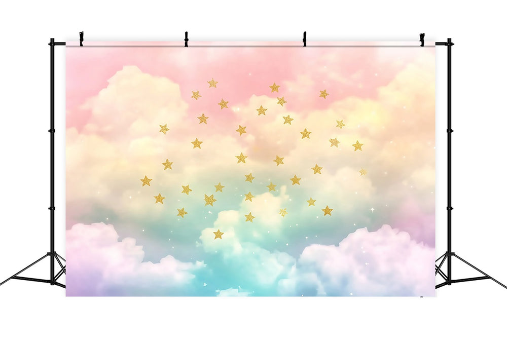 Cloud Backdrops Pastel Cloud Sparkle Backdrop BRP57-210