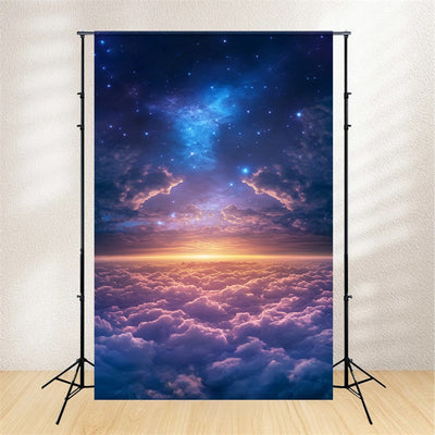 Cloudy Sky Backdrop Dream Horizon Sparkle Backdrop BRP57-233