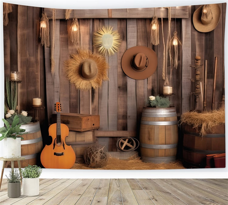 Autumn Western Cowboy Photography Backdrop BRP7-102 – Dbackdrop