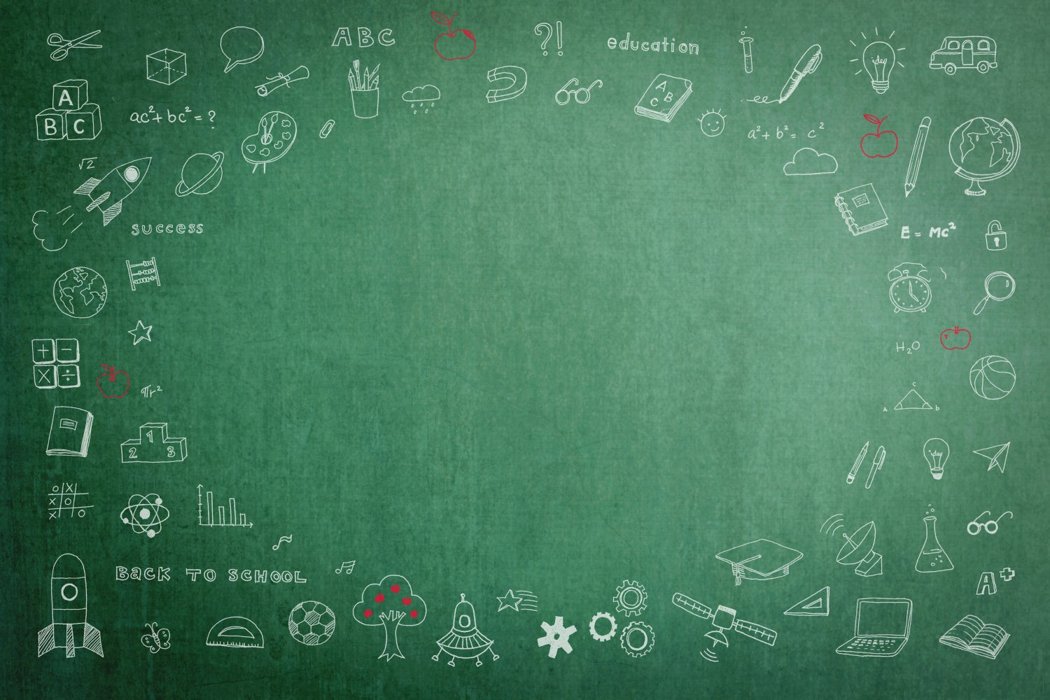 Back to School Science Chalkboard Photography Backdrop BRP7-17 – Dbackdrop