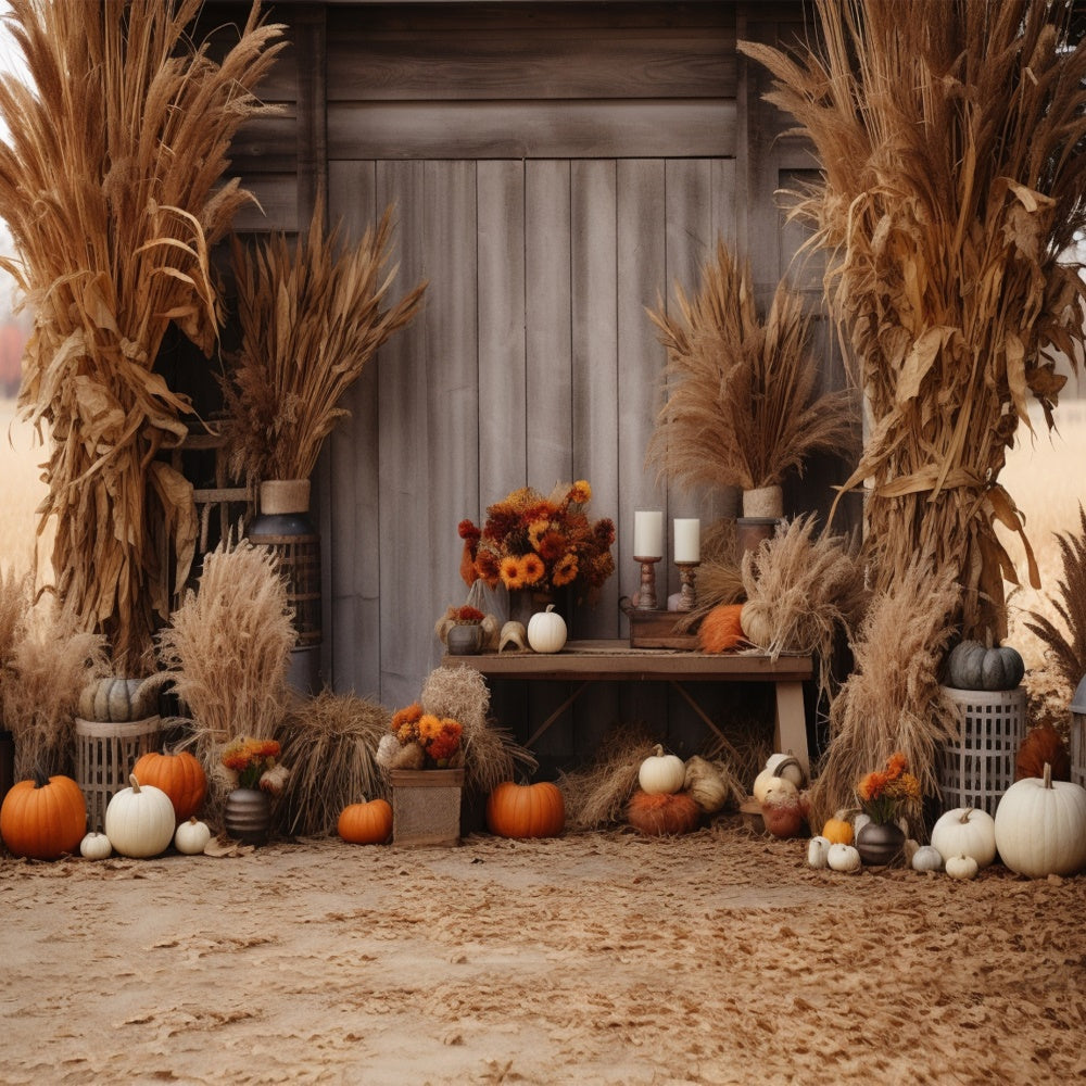 Fall Wood House with Haystack Backdrop BRP7-79 – Dbackdrop