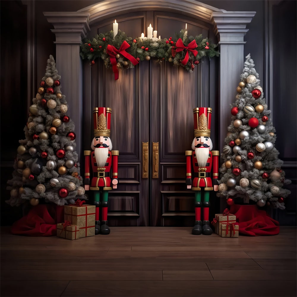 Nutcracker Christmas Guard Backdrop BRP8-120 – Dbackdrop